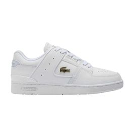 Lacoste - "Court Cage" Sneaker f&uuml;r Herren, Leder (Wei&szlig; Gold)