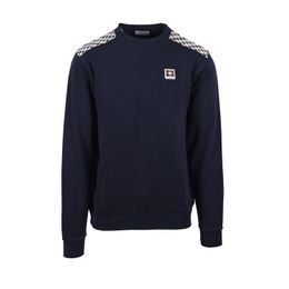 Aquascutum LAMINA CREWNECK SWEATSHIRT NAVY