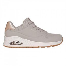 Skechers - "Uno Stand On Air" Sneaker f&uuml;r Damen, Keilabsatz (Beige)