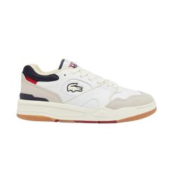 Lacoste - "Lineshot" Sneaker f&uuml;r Herren, Leder, Ortholite-Sohle (Naturwei&szlig;)