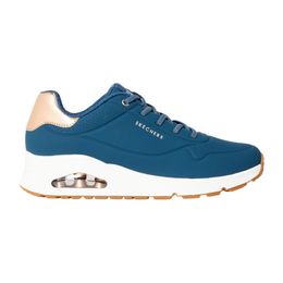 Skechers - "Uno Stand On Air" Sneaker f&uuml;r Damen, Keilabsatz (Marine/Wei&szlig;/Pink)