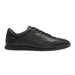 BOSS - "Nitan" Sneaker f&uuml;r Herren, Leder (Schwarz)