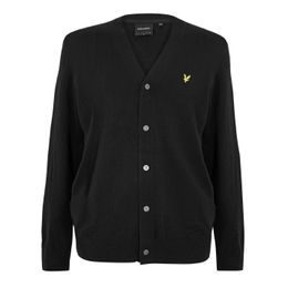 Lyle & Scott Lyle & Scott - Strickjacke f&uuml;r Herren, V-Ausschnitt (Samtschwarz)