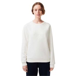 Lacoste - Sweatshirt f&uuml;r Damen, leger (Wei&szlig;)