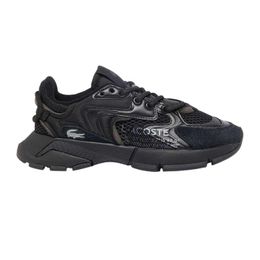 Lacoste - "L003 Neo" Sneaker f&uuml;r Damen, Wildleder (Schwarz)