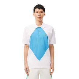 Lacoste - "L.12.12" Poloshirt f&uuml;r Herren, kurz&auml;rmlig (Wei&szlig;/Blau)