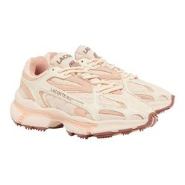 Lacoste - "L003 2K24" Sneaker f&uuml;r Damen, Wildleder, Klobiger Absatz (Pink)