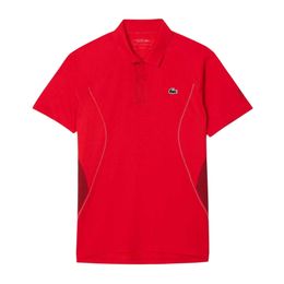 Lacoste - "Tennis x Novak Djokovic" Poloshirt f&uuml;r Herren, Regul&auml;r (Rot)