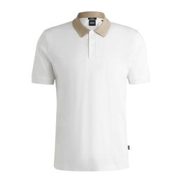BOSS - Poloshirt f&uuml;r Herren, Meliert, Regul&auml;r (Nat&uuml;rlich)