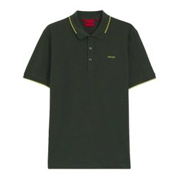 Hugo - Poloshirt f&uuml;r Herren, Baumwolle Piqu&eacute;, kurz&auml;rmlig (Gr&uuml;n)