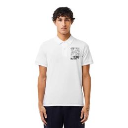 Lacoste - "The French" Poloshirt f&uuml;r Herren, Regul&auml;r (Wei&szlig;)
