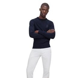 BOSS - "Kanovano" Pullover f&uuml;r Herren, Rundhalsausschnitt (Dunkelblau)