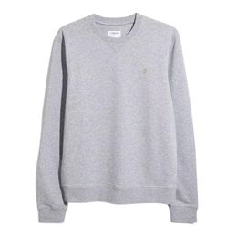 Farah - Sweatshirt f&uuml;r Herren, Rundhalsausschnitt, Bio-Baumwolle (Grau meliert)
