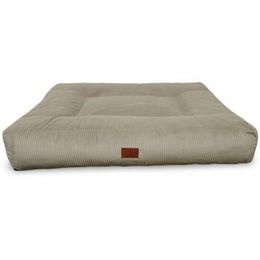 Petliving orthop&auml;disches Hundebett Mara XXL aus Cord 120 x 100 cm beige