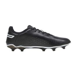 Puma - "King Match" Fu&szlig;ballschuhe mit festem Boden f&uuml;r Herren, Kunststoff (Schwarz/Wei&szlig;)
