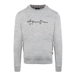 Aquascutum - Sweatshirt f&uuml;r Herren, Rundhalsausschnitt, Regul&auml;r (Grau)