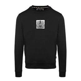 Aquascutum - Sweatshirt f&uuml;r Herren, gerippt (Schwarz)