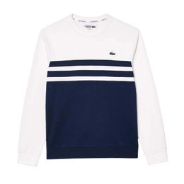 Lacoste - Sweatshirt f&uuml;r Herren, Tennis (Wei&szlig;/Marine)
