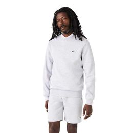 Lacoste - Sweatshirt f&uuml;r Herren, Rundhalsausschnitt, Fleece (Hellgrau)