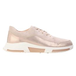 fitflop Fit Flop - "Freya" Sneaker f&uuml;r Damen, Wildleder (Beige)