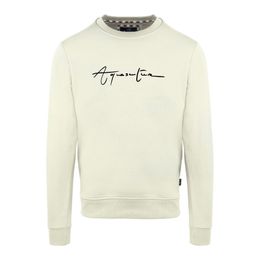 Aquascutum - Sweatshirt f&uuml;r Herren, Rundhalsausschnitt, Regul&auml;r (Butterfarben)