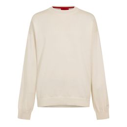 Hugo - Sweatshirt f&uuml;r Herren/Damen Unisex, gerippt (Wei&szlig;)