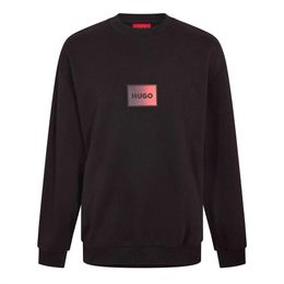Hugo - "Danotop" Sweatshirt f&uuml;r Herren, gerippt (Schwarz)