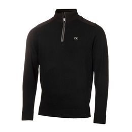 Calvin Klein - Sweatshirt f&uuml;r Herren, Rei&szlig;verschluss, Raglan&auml;rmel (Schwarz)