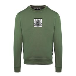 Aquascutum - Sweatshirt f&uuml;r Herren, gerippt (Milit&auml;rgr&uuml;n)