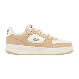 Lacoste - "L001" Sneaker f&uuml;r Damen, Leder (Braun)