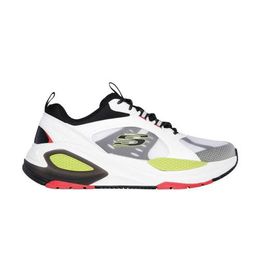 Skechers - Mono Mesh Sneaker f&uuml;r Herren (Wei&szlig;/Gr&uuml;n/Schwarz)