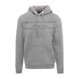 Aquascutum - Kapuzenpullover f&uuml;r Herren, Regul&auml;r (Grau)