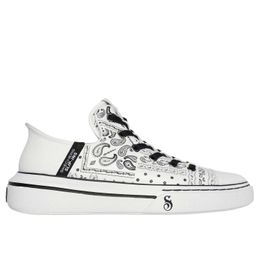 Skechers - "Snoop Dogg" Bandana Muster Sneaker f&uuml;r Herren (Wei&szlig;/Schwarz)