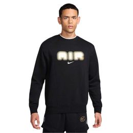 Nike - "Air" Sweatshirt f&uuml;r Herren, Rundhalsausschnitt, leger, Lang&auml;rmlig (Schwarz/Gold)