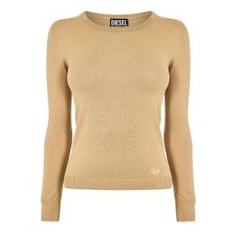 Diesel - Sweatshirt f&uuml;r Damen, gerippt, Feinstrick (Neutral)