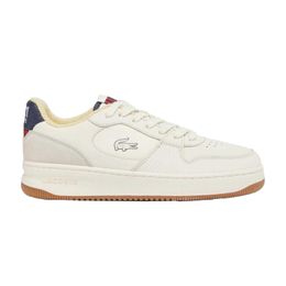 Lacoste - "L001" Sneaker f&uuml;r Herren, Leder (Naturwei&szlig;)