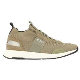 BOSS - Logo Sneaker f&uuml;r Herren, Jerseyware (Gr&uuml;n)