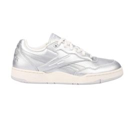 Reebok - "BB 4000 II" Metallic Sneaker f&uuml;r Herren, Leder (Silber)