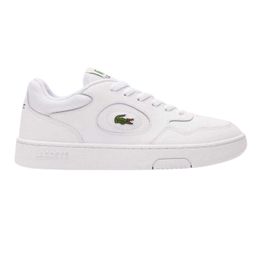 Lacoste - "Lineset" Krokodil Sneaker f&uuml;r Damen, Leder (Wei&szlig;)