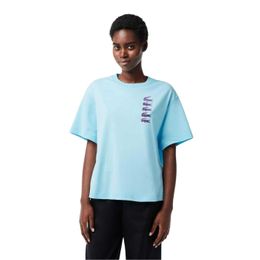 Lacoste - T-Shirt f&uuml;r Damen, &Uuml;bergro&szlig; (Blau)