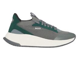 BOSS - "TTNM EVO" Sneaker f&uuml;r Herren, Wildleder (Gr&uuml;n)