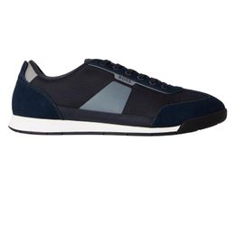 BOSS - "Nitan" Sneaker f&uuml;r Herren, Wildleder (Blau)