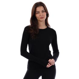 Diesel - Sweatshirt f&uuml;r Damen, gerippt, Feinstrick (Schwarz)