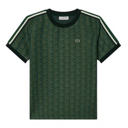 Lacoste - T-Shirt f&uuml;r Damen, Jacquard, Schmal (Gr&uuml;n)
