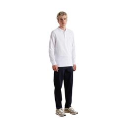 Farah - Poloshirt f&uuml;r Herren, Baumwollmischung, Lang&auml;rmlig (Wei&szlig;)