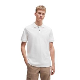 BOSS - "Prime" Poloshirt f&uuml;r Herren, Baumwolle, Regul&auml;r, kurz&auml;rmlig (Wei&szlig;)