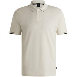 BOSS - "Parlay 147" Poloshirt f&uuml;r Herren (Cremefarbe)