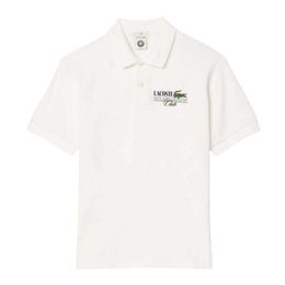 Lacoste - "Roland Garros Edition" Poloshirt f&uuml;r Herren/Damen Unisex, Frottee, Tennis (Cremefarbe)