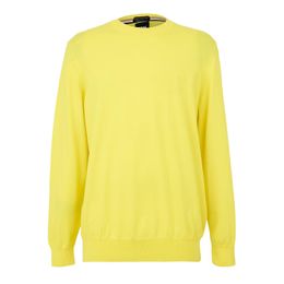 BOSS - "Pascas" Pullover f&uuml;r Herren, gewebter Stoff (Leuchtend Gelb)