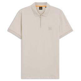 BOSS - Poloshirt f&uuml;r Herren, Regul&auml;r, kurz&auml;rmlig (Grau)